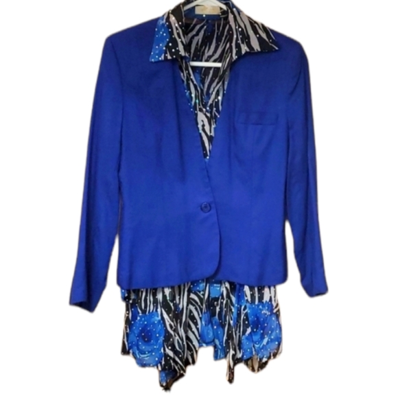 Michelle Stuart | Jackets & Coats | Blazer With Bonus Gorgeous Blue Top ...